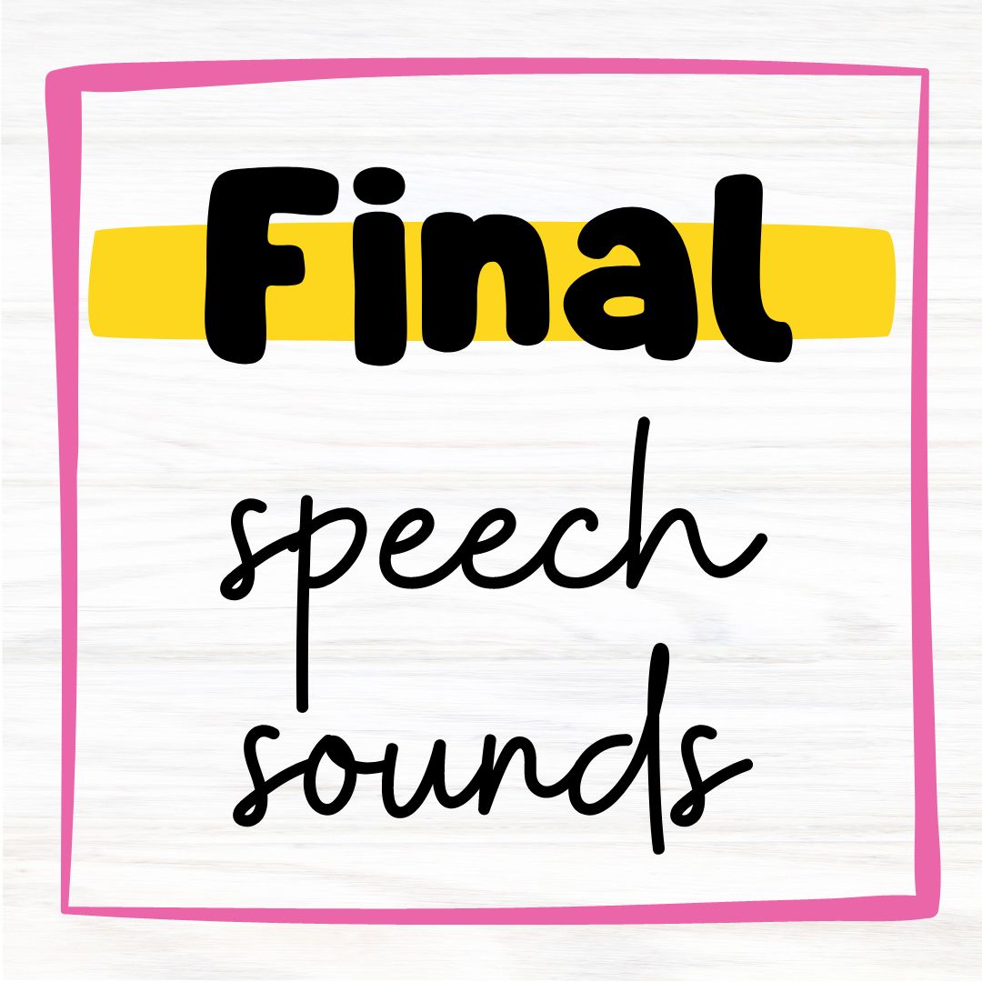 Words Ending With | Final Word Position | Sound Resources – Resourceible