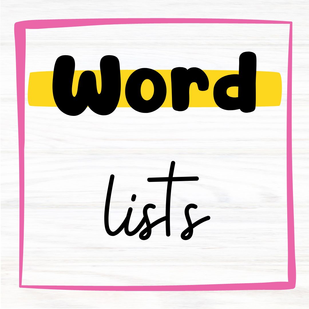 Word Lists – Resourceible