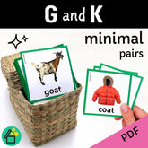 Minimal Pairs D and G | Speech Therapy Activities | pdf – Resourceible