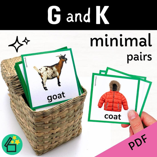 Minimal Pairs G and K | Speech Therapy Activities | pdf – Resourceible